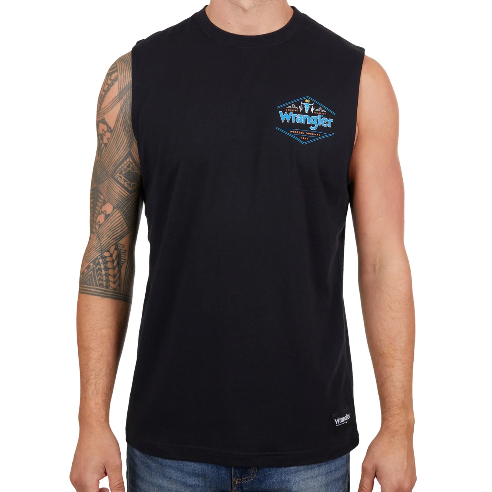 Wrangler Mens Jack Muscle Tank – EQ Saddlery