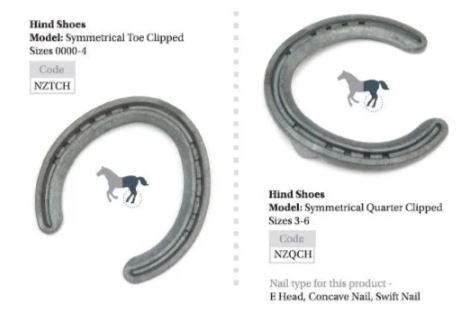 New Zealand Concave Hind Toe Clip Steel Horse Shoes – EQ Saddlery